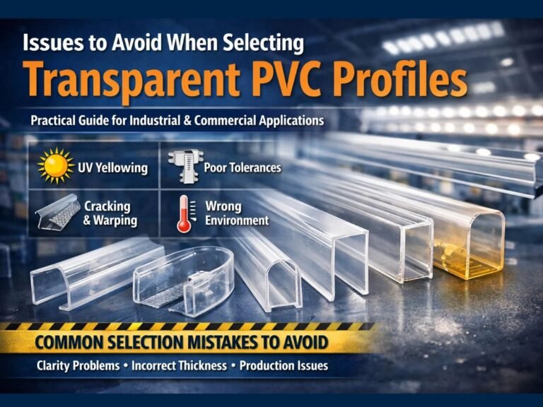 Issues to Avoid When Selecting Transparent PVC Profiles
