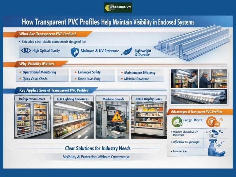 Transparent PVC Profiles for Industrial Visibility & Safety